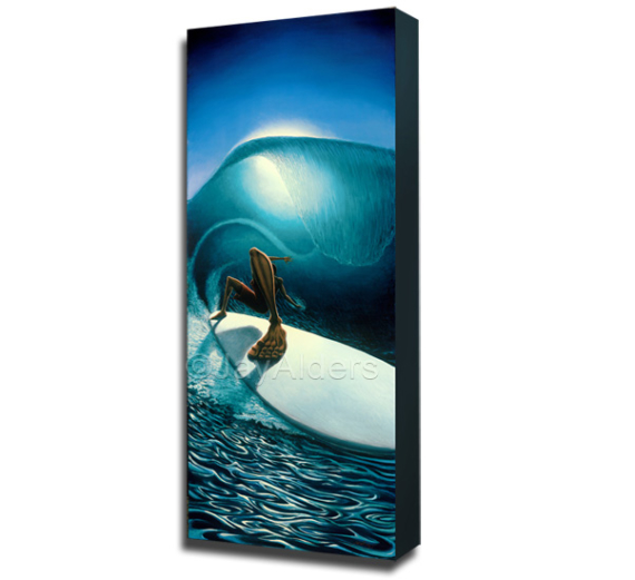 Right Past The Light - Contemporary Surfer Art Print by Jay Alders